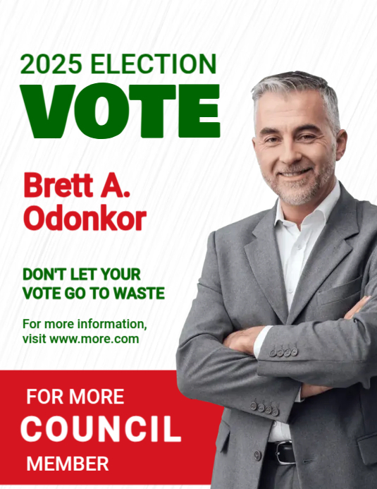 Modèle Green Professional Politics Campaign Poster Template Flyer (us ...