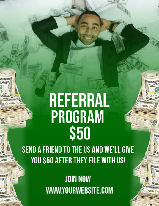 Copy of Green Professional Referral Program Flyer (us Letter ...