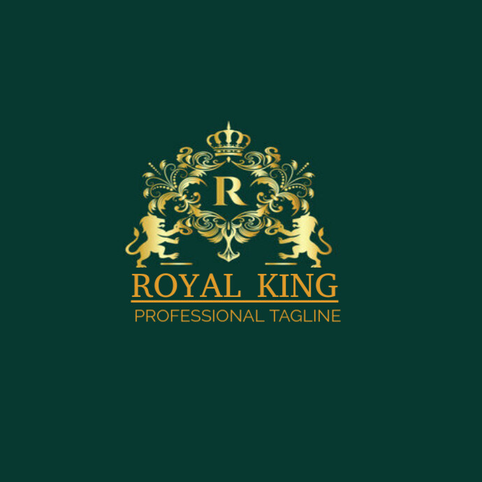 Green Professional Royal King Logo Template | PosterMyWall