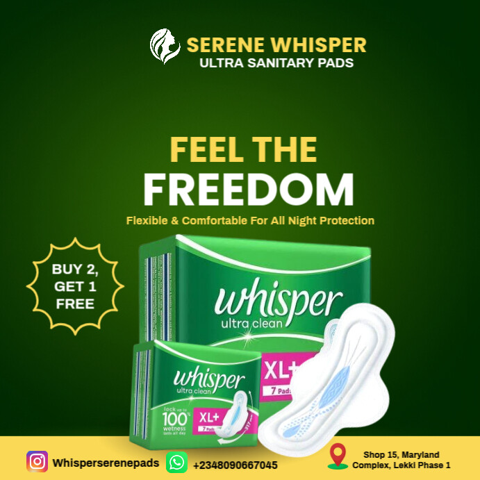 Copy of Green Professional Sanitary Pads Business Flyer Design ...