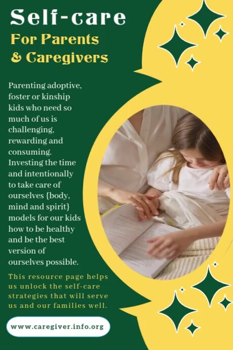 Copy of Green Professional Self-care And Caregiver Flyer Poster ...