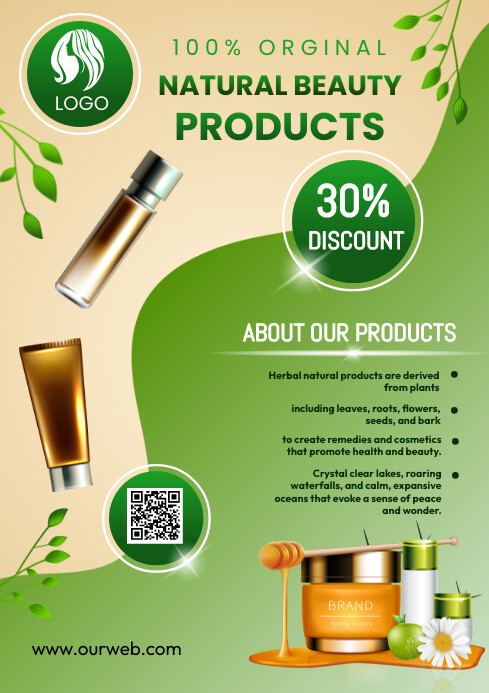 Green Professional Spa Beauty Product Flyer A Template | PosterMyWall