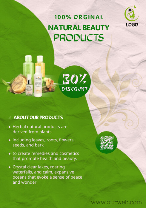 Green Professional Spa Beauty Product Flyer A Template | PosterMyWall