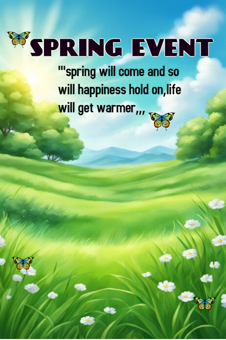 Green Professional Spring Event Poster Template | PosterMyWall