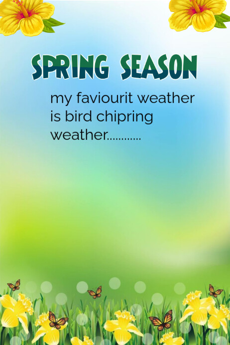 Plantilla de Green Professional Spring Season Poster | PosterMyWall