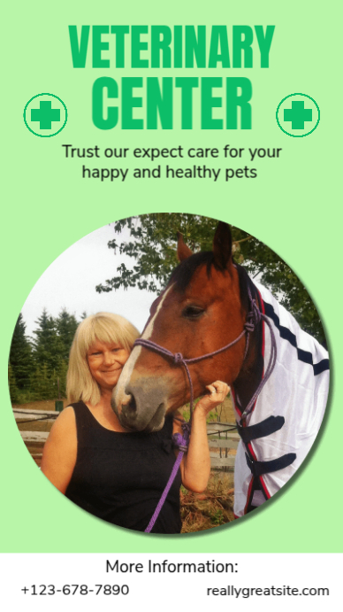 Plantilla de Green Professional Veterinary Center Instagram Story ...