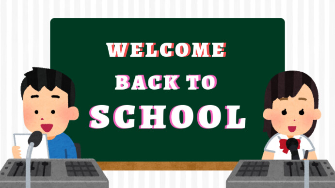 Green Professional Welcome Back To School Celebration Flyers Digital ...