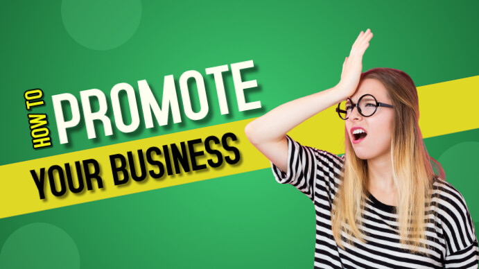 Green professional youtube thumbnail design Template | PosterMyWall