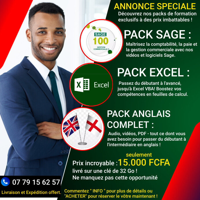 Green Professionnel Formation Message Instag Template | PosterMyWall