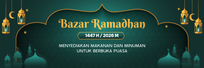 Green Ramadan Bazaar Banner 2' × 6' Template | PosterMyWall