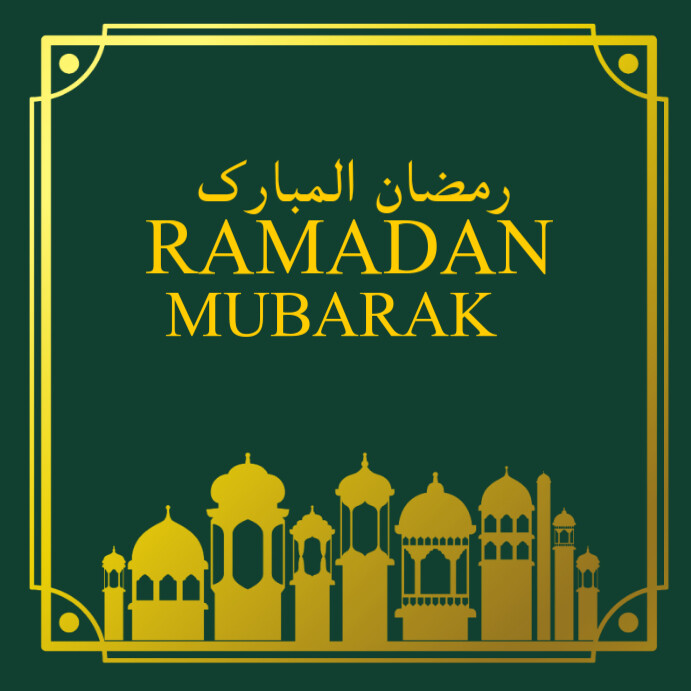 Copy of Green Ramadan Mubarak Template Instagram Post | PosterMyWall