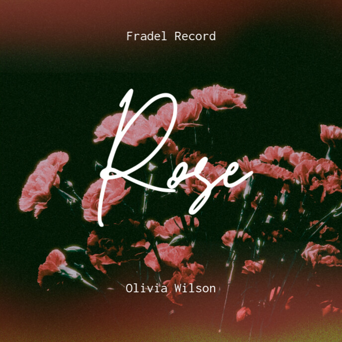 Green Rose Album Cover Template | PosterMyWall