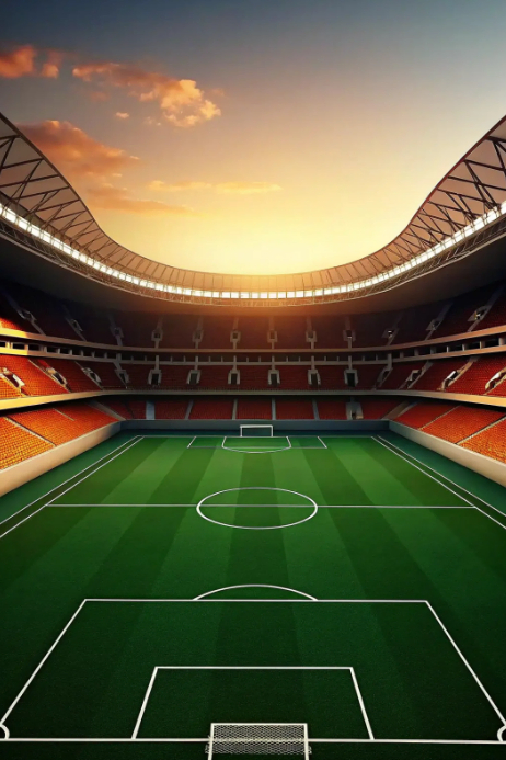 Green Soccer Stadium Poster Template | PosterMyWall