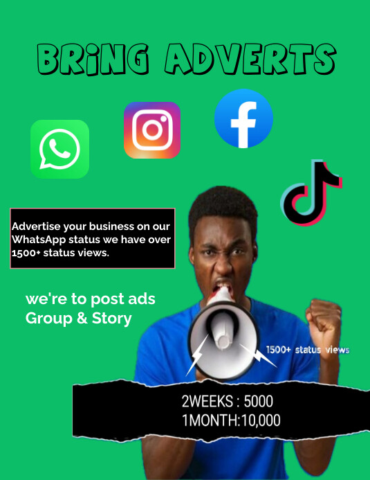 Copy of Green Social Media Advert Flyer (us Letter) | PosterMyWall