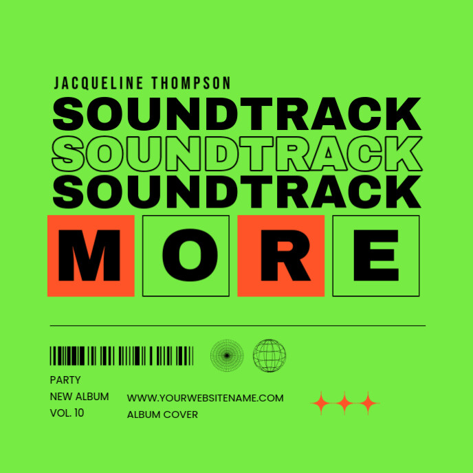 Modèle Green Soundtrack Album Cover | PosterMyWall