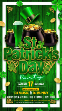 St. Patrick's Day Party Instagram Story Template | PosterMyWall