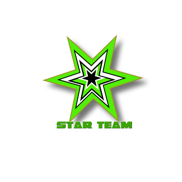 Green star team logo 'PNG' Template | PosterMyWall