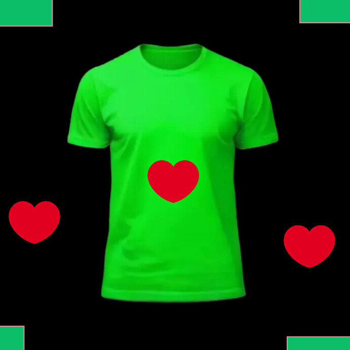 GREEN T-SHIRT Template | PosterMyWall