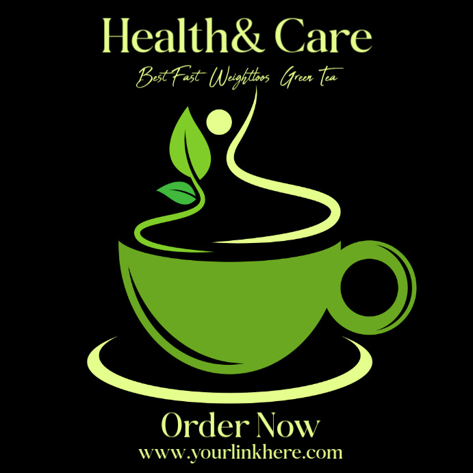 GREEN TEA AD, GREEN TEA LOGO Template | PosterMyWall