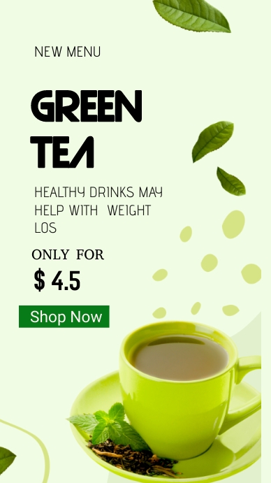 Copy of Green Tea | PosterMyWall