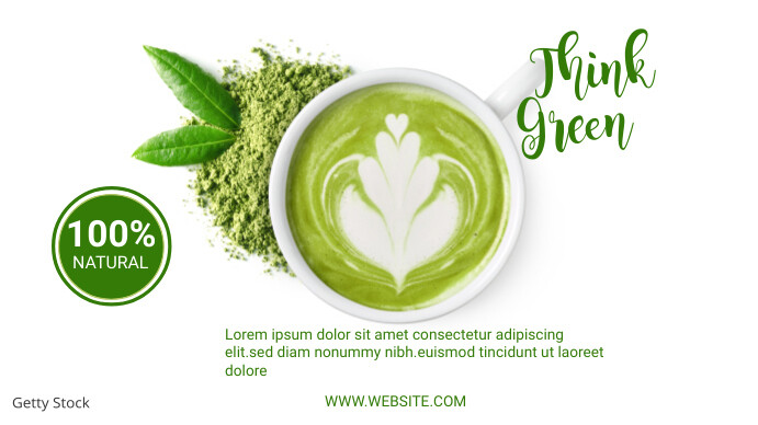 Green tea Template | PosterMyWall
