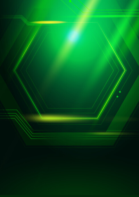Copy of Green Technology Style Green Light Effect Background | PosterMyWall