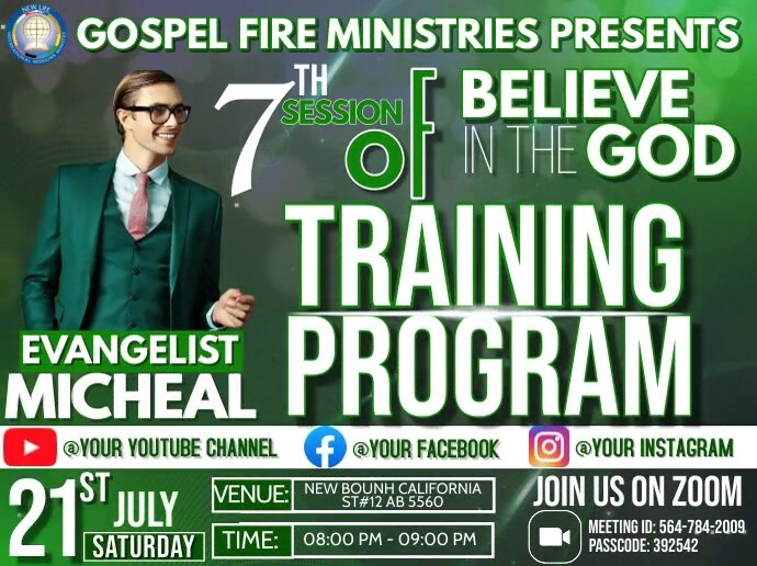 Green Traing Program Template | PosterMyWall