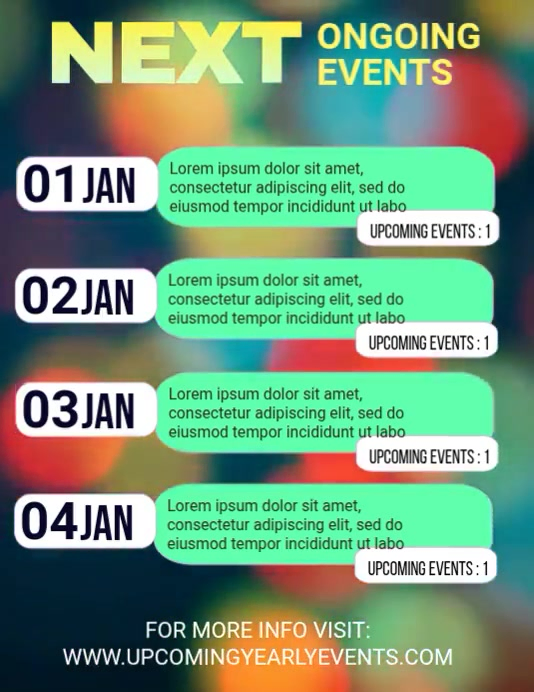 Green Upcoming Event Flyer (us Letter) Template | PosterMyWall