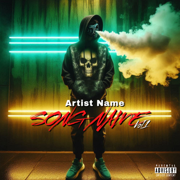 Green Vintage Album Cover Album Cover Template | PosterMyWall