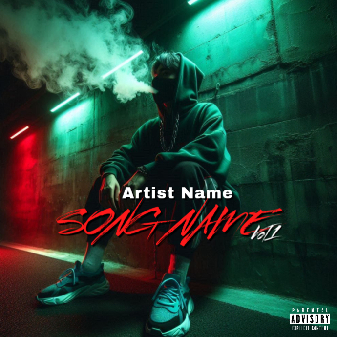 Green Vintage Mixtape Cover Album Cover Template | PosterMyWall