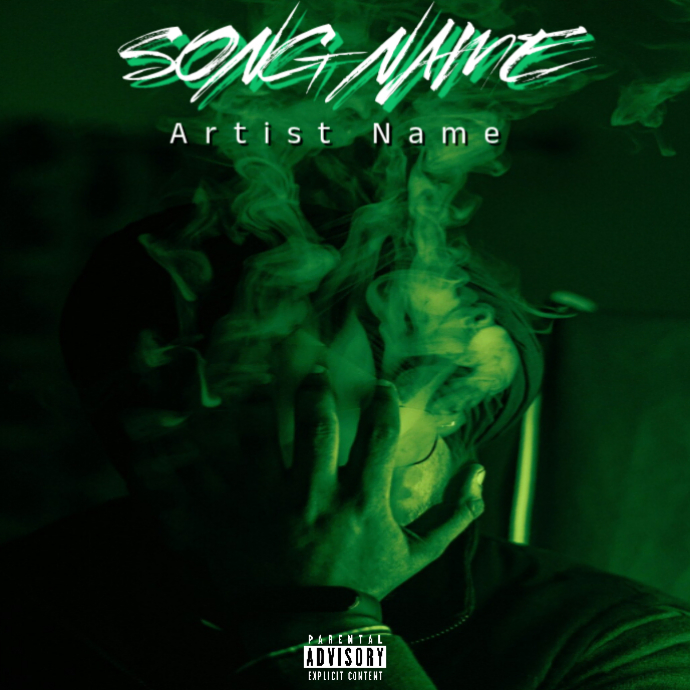 Green Vintage Smoke Mixtape Cover Album Cover Template | PosterMyWall