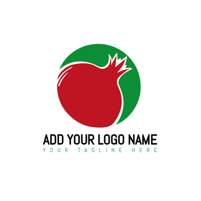 Green With Red/pomegranate/vector/exotic/nutrition/symbol/identity/seed ...