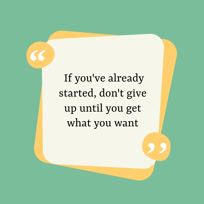 green yellow quote template | PosterMyWall