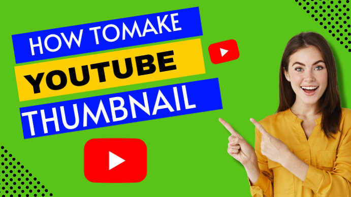 Green Yt Youtube Thumbnail Template | PosterMyWall