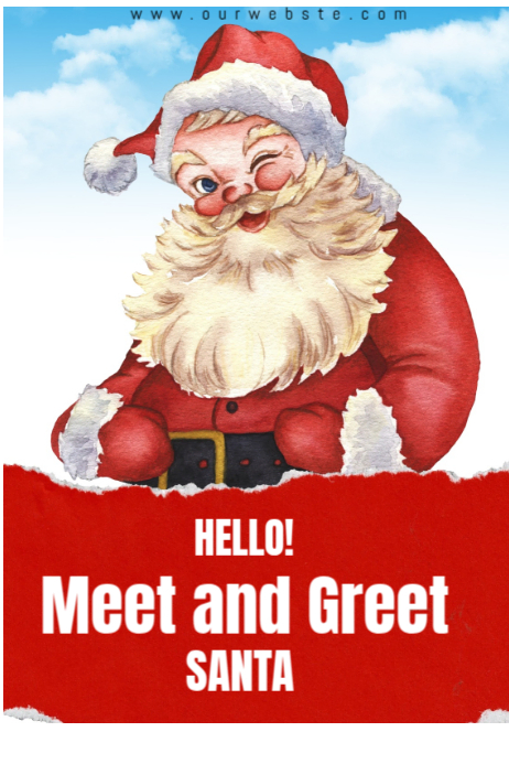 Greet and Meet Santa Template | PosterMyWall