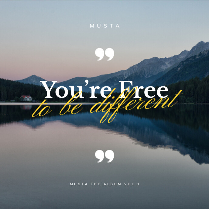 Plantilla de Grey & Yellow Album Cover | PosterMyWall