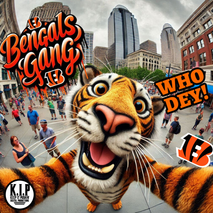 Copy of Grey 3d Cincinnati Bengals Instagram Post | PosterMyWall