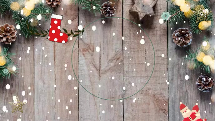 Grey Abstract Merry Christmas Digital Display (16:9) Template ...