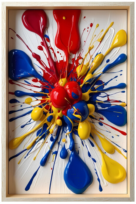 Grey Abstract Paint Splatter Poster Template | PosterMyWall