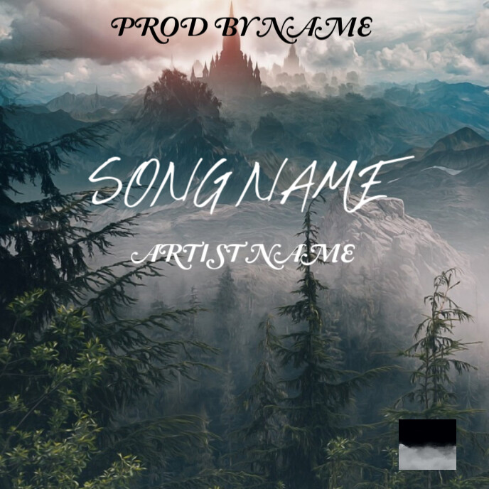 Copy of Grey Abstract Song Name Album Cover | PosterMyWall