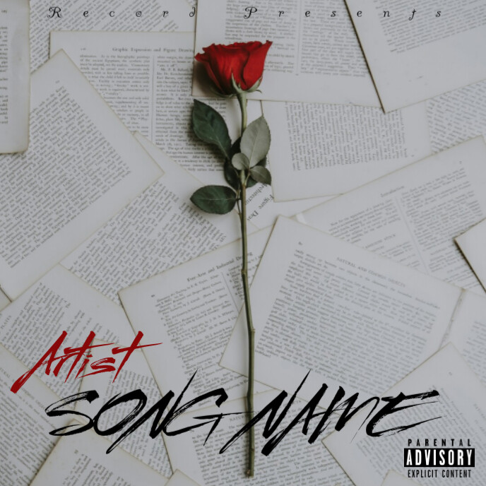 Grey Album Album Cover Template | PosterMyWall