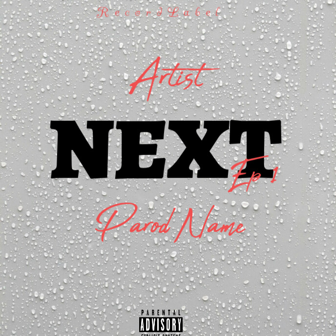 Grey Album Album Cover Template | PosterMyWall