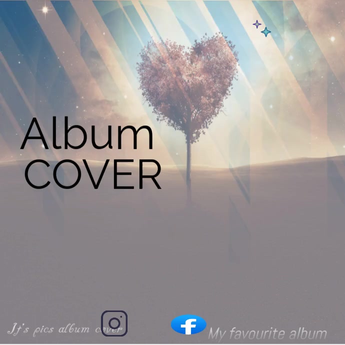 Grey Album Cover 2024 Instagram Post Modelo | PosterMyWall