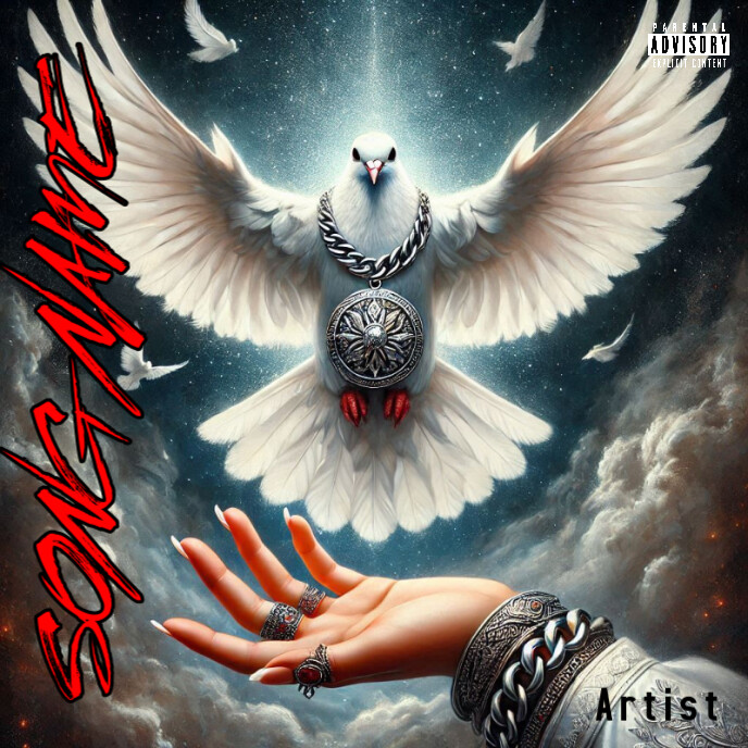 Grey Album Cover Alone Album Cover Album Cover Template | PosterMyWall