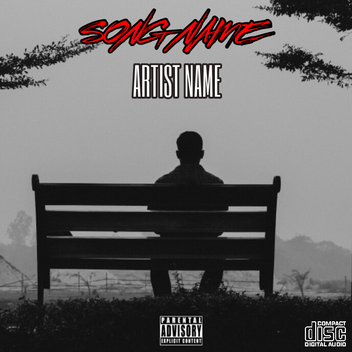 Grey Alone Music Album Cover Design Album Cov Template | PosterMyWall