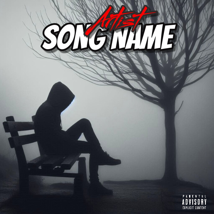 Grey Alone Sad Music Album Cover Album Cover Template | PosterMyWall