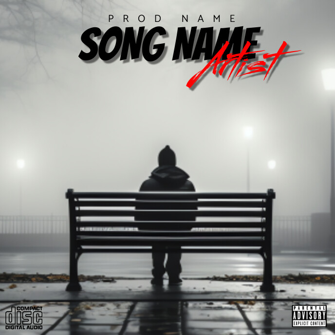 Copy of Grey Alone Sad Song Album Cover Design Album | PosterMyWall