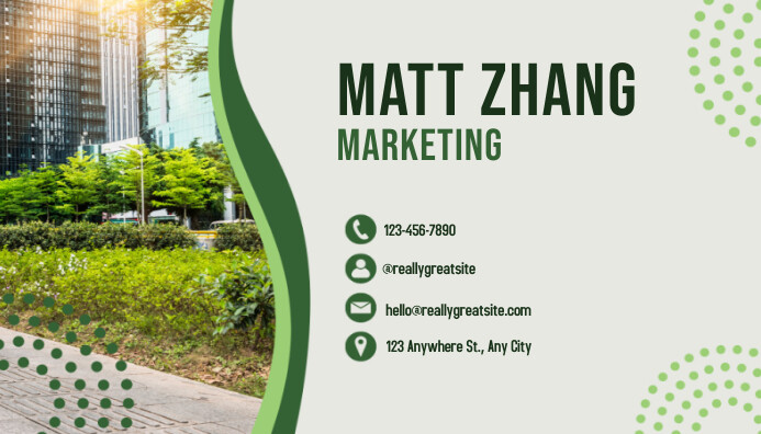 Copy of Grey And Green Modern Professional Company Bu | PosterMyWall