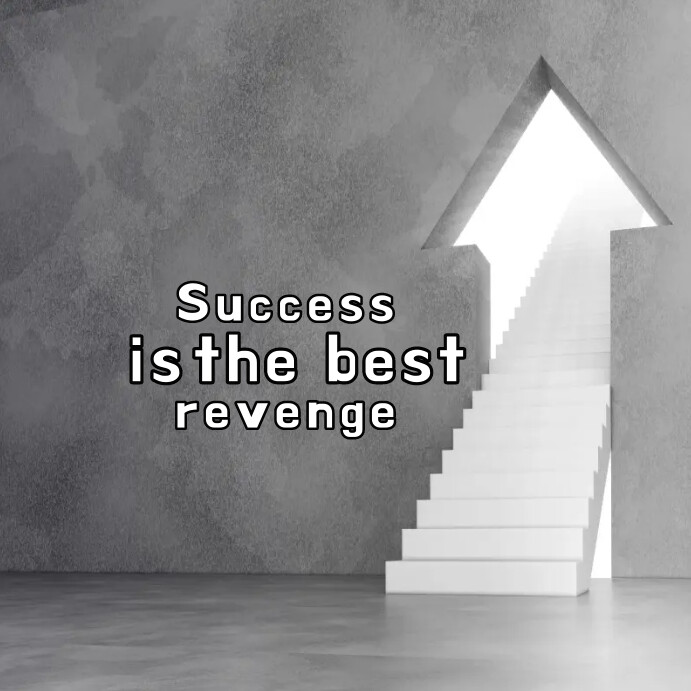 Grey And White Simple Bold Motivational Insta Template | PosterMyWall