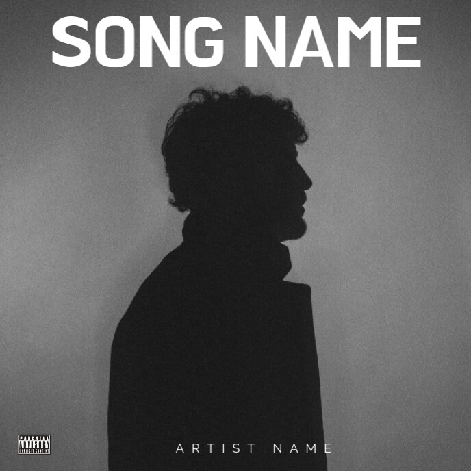 Grey Best Cover Album Music Art Trap Mixtape Rap Album Cover Template ...